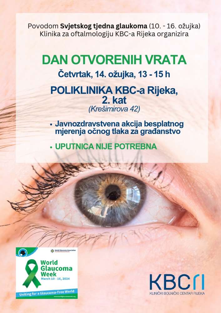 Dan otvorenih vrata Klinike za oftalmologiju KBC-a Rijeka | Teklić